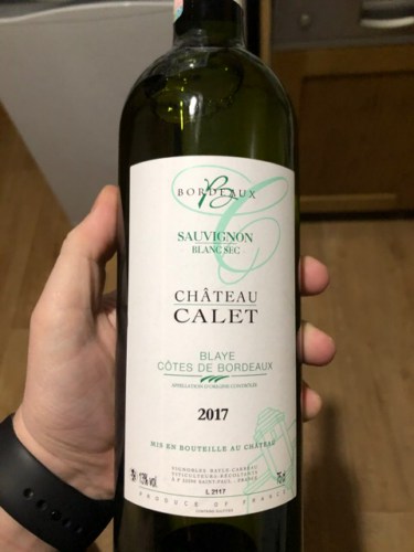 2019 Château Calet Sauvignon Blanc Sec Blaye - Côtes de Bordeaux | Vivino