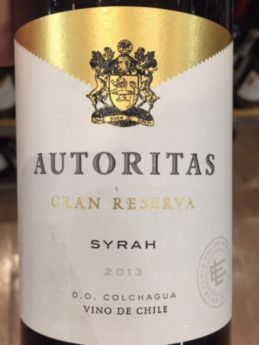Autoritas Gran Reserva Syrah | Vivino US