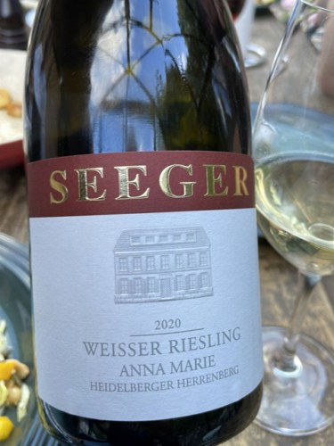 Weingut Seeger Anna Marie Heidelberger Herrenberg Weisser Riesling ...