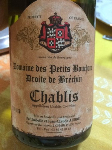 Aubrit Domaine des Petite Bouchons Droite de Brechin Chablis | Vivino ...