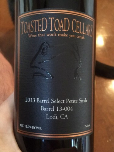 Toasted Toad Cellars Barrel Select Petite Sirah | Vivino US