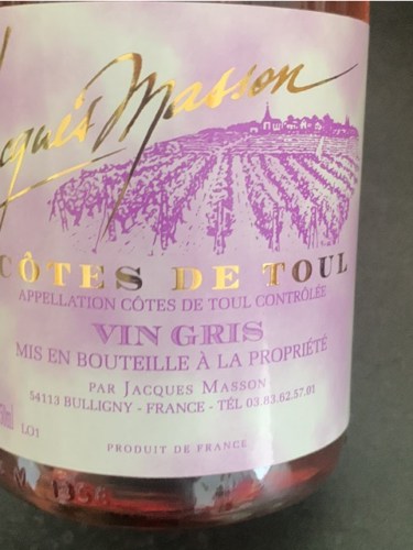 Jacques Masson Côtes de Toul Vin Gris | Vivino US