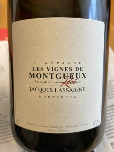 Jacques Lassaigne Les Vignes de Montgueux Extra Brut Rose Champagne ...