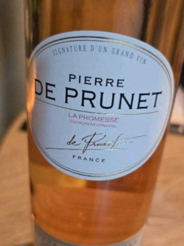 Pierre de Prunet Cuvée Particulière la Promesse Rosé | Vivino US