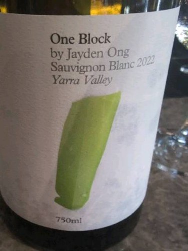 One Block Jayden Ong Sauvignon Blanc | Vivino English