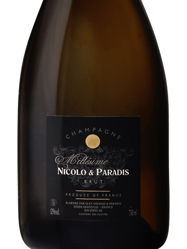 Nicolo & Paradis Brut Millésime Champagne | Vivino Canada