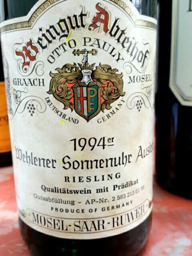 Weingut Abteihof Wehlener Sonnenuhe Auslese Riesling Pradikatswein ...