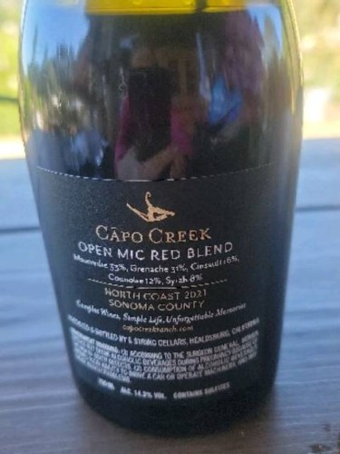 2018 Capo Creek Open Mic Red Blend | Vivino US