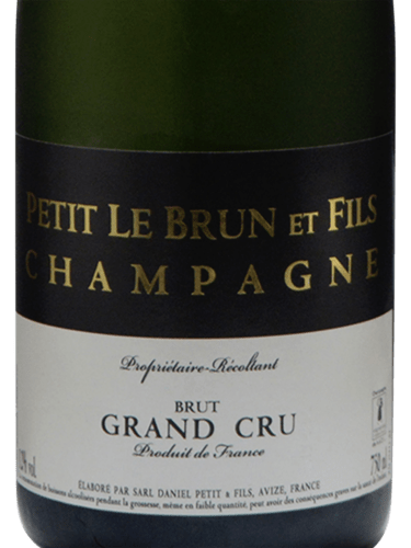 N.V. Petit le Brun Brut Champagne Grand Cru 'Avize' | Vivino English