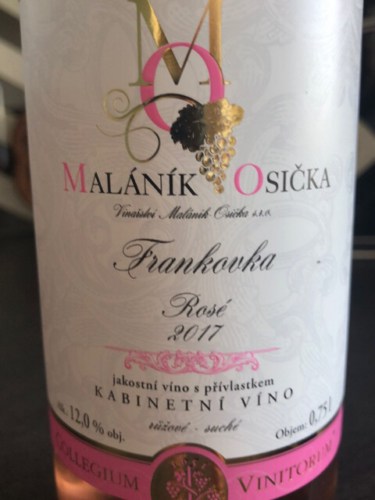 Maláník Osička Frankovka Rosé | Vivino US