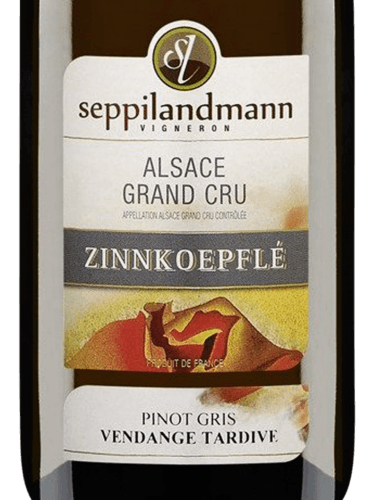 Seppi Landmann Pinot Gris Alsace Grand Cru Vendange Tardive ...
