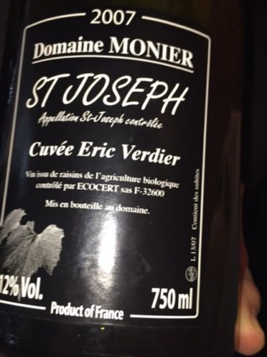 Domaine Monier St Joseph Cuvée Eric Verdier | Vivino US