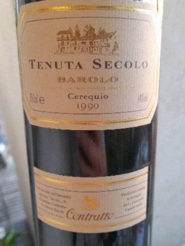 Contratto Tenuta Secolo Cerequio Barolo | Vivino US