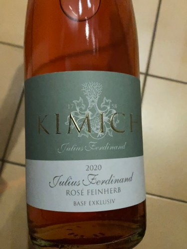 Julius Ferdinand Kimich BASF Exklusiv Rosé Feinherb | Vivino US