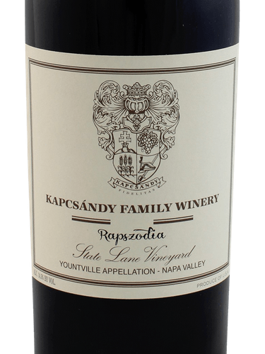Kapcsandy State Lane Vineyard Rapszodia | Vivino Australia