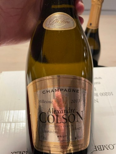 Alexandre Colson Cuvée Prestige Brut Champagne Grand Cru 'Bouzy ...