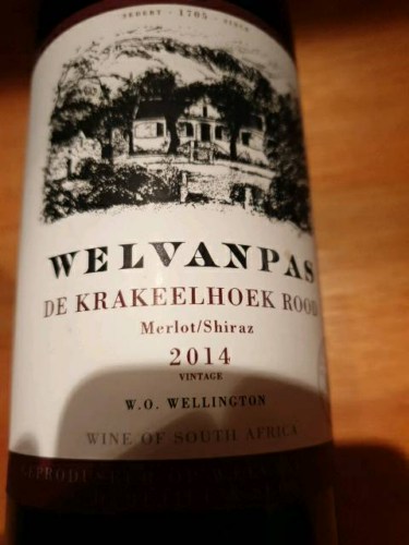 Welvanpas De Krakeelhout Rood Merlot - Shiraz | Vivino US