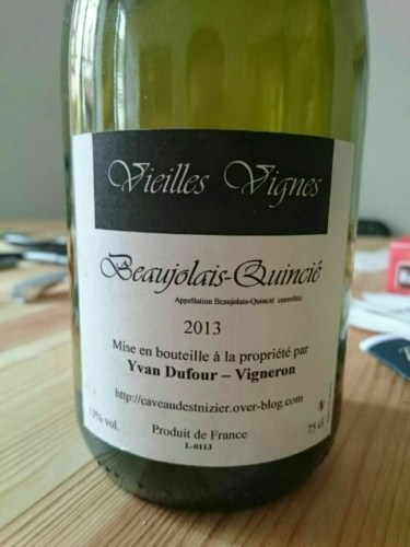 Yvan Dufour-Vigneron Beaujolais-Quincie Vieilles Vignes | Vivino US