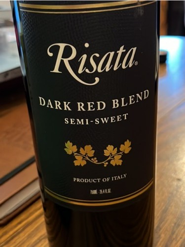 Risata Dark Red Blend Semi Sweet | Vivino English