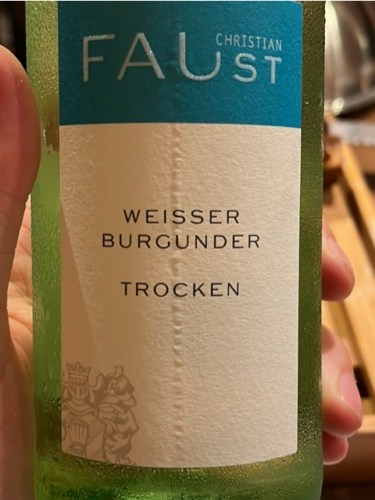 Christian Faust Weisser Burgunder Trocken | Vivino US