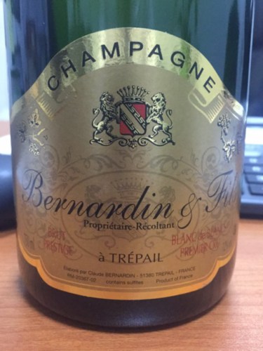 Bernardin Champagne A Trépail Premier Cru Prestige Blanc De Blancs Brut ...