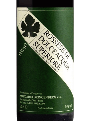 Maccario Dringenberg Posaú Rossese di Dolceacqua Superiore | Vivino US