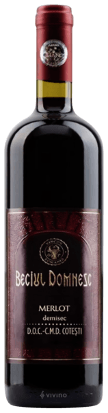 Beciul Domnesc Merlot Demisec | Vivino English