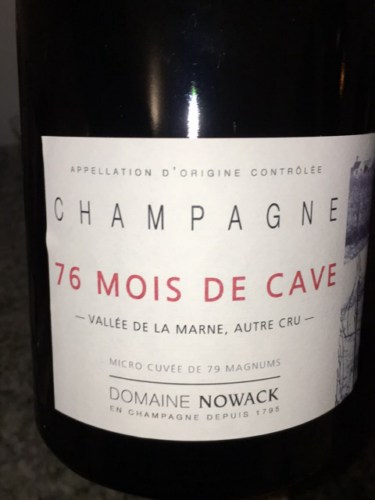 Domaine Nowack 76 Mois de Cave Champagne | Vivino US
