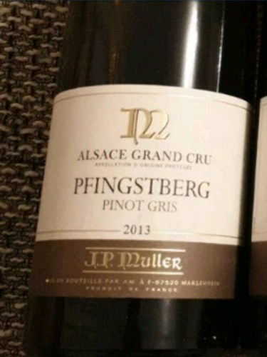 J.P. Muller Pinot Gris Alsace Grand Cru 'Pfersigberg' | Vivino US