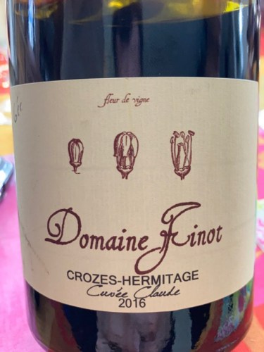 2018 Domaine Finot Cuvée Claude Crozes-Hermitage | Vivino US