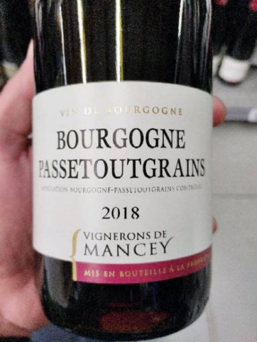 Vignerons de Mancey Bourgogne Passetoutgrains | Vivino English