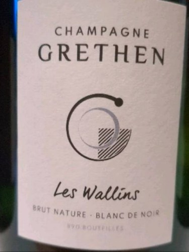 Grethen Les Wallins Brut Nature Blanc de Noir Champagne | Vivino US