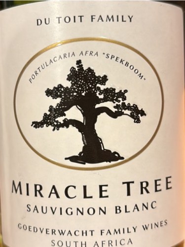 Du Toit Family Goederwacht Miracle Tree Sauvignon Blanc | Vivino US