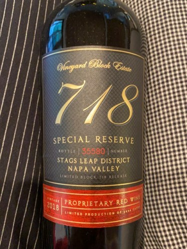 Vineyard Block Estate 718 Special Reserve Proprietary Red | Vivino English