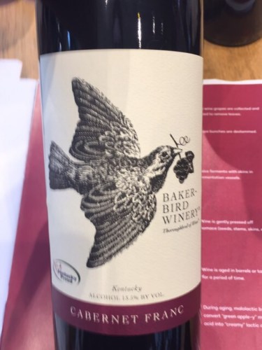 Baker Bird Kentucky Black Barrel Cabernet Franc | Vivino US