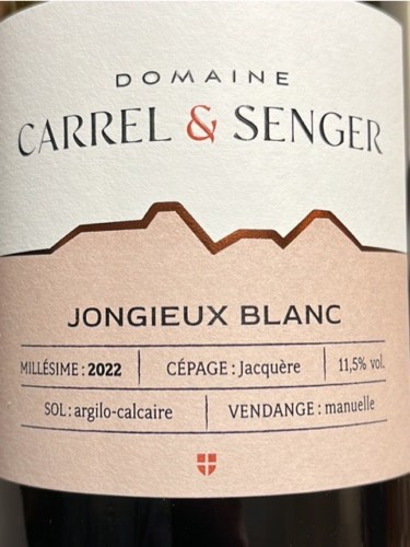 Domaine Carrel & Senger Jongieux Blanc | Vivino Français