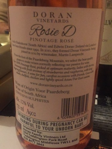 Doran Vineyards Rosie D Pinotage Rosé | Vivino US