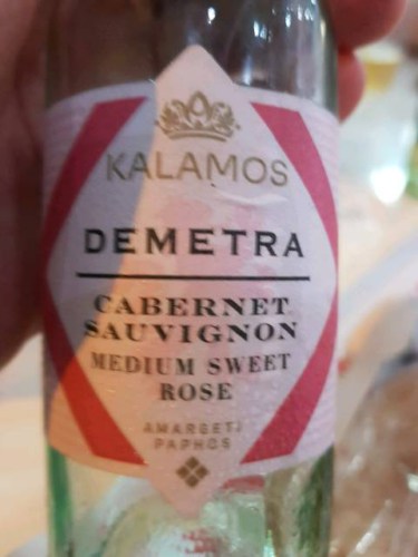 Kalamos Demetra Cabernet Sauvignon Medium Sweet Rosé | Vivino US