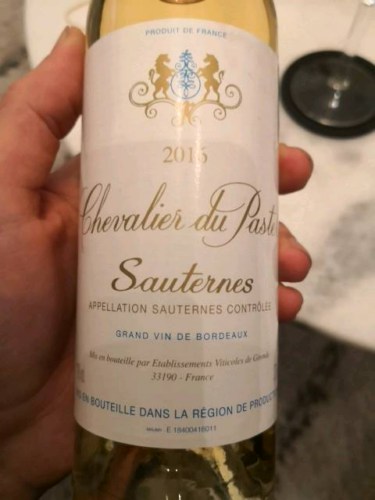 2015 Yvon Mau Chevalier du Pastel Sauternes | Vivino US