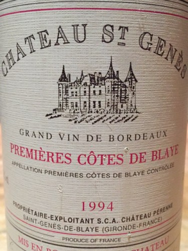 Chateau st Genes Premieres Côtes de Blaye | Vivino US