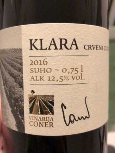 Vinarija Coner Klara Crveni Cuve | Vivino Australia