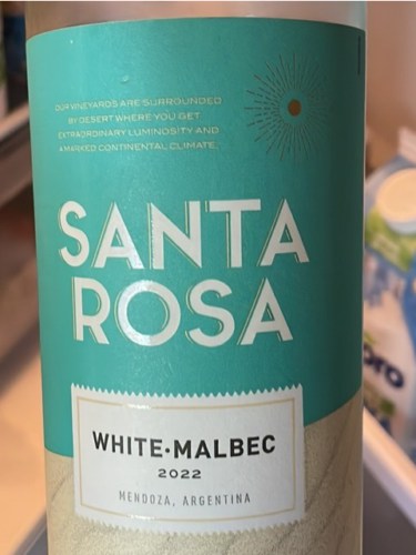 Santa Rosa Estate White Malbec | Vivino US