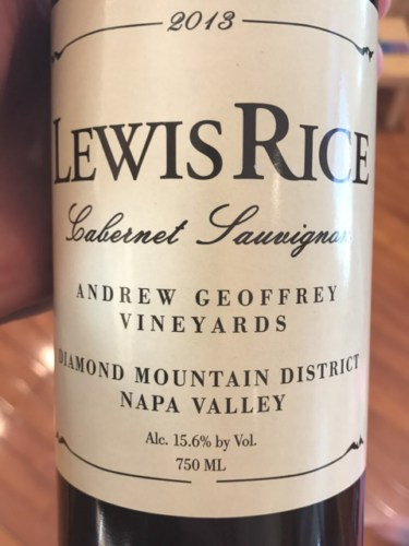 Andrew Geoffrey Vineyards Lewis Rice Cabernet Sauvignon | Vivino English