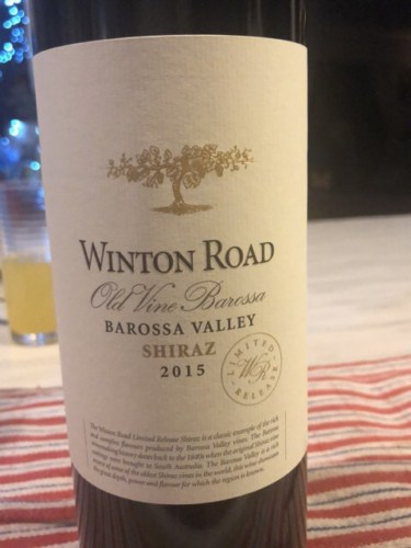 Winton Road Old Vine Shiraz | Wine Info