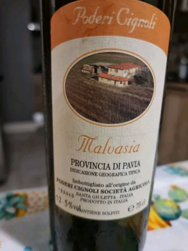 Cignoli Carlo Malvasia Provincia di Pavia | Vivino US