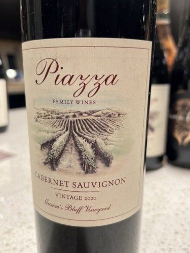 Piazza Family Wines Grimm's Bluff Vineyard Cabernet Sauvignon | Vivino US