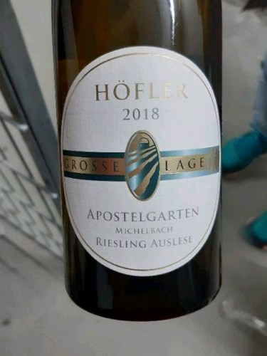 Hofler Apostelgarten Michelbach Riesling Auslese | Vivino US