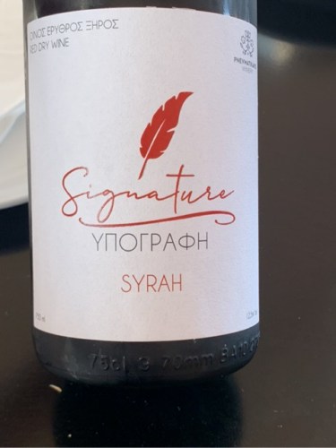 Pnevmatikakis Signature Syrah | Vivino US