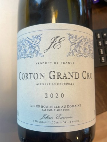 Jehan Emonin Corton Grand Cru | Vivino English