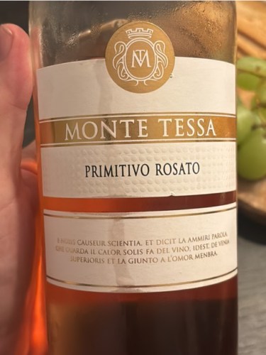 Monte Tessa Primitivo Rosato | Vivino US